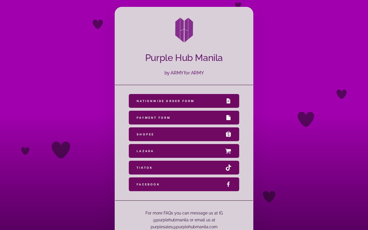 Purple Hub Manila Links